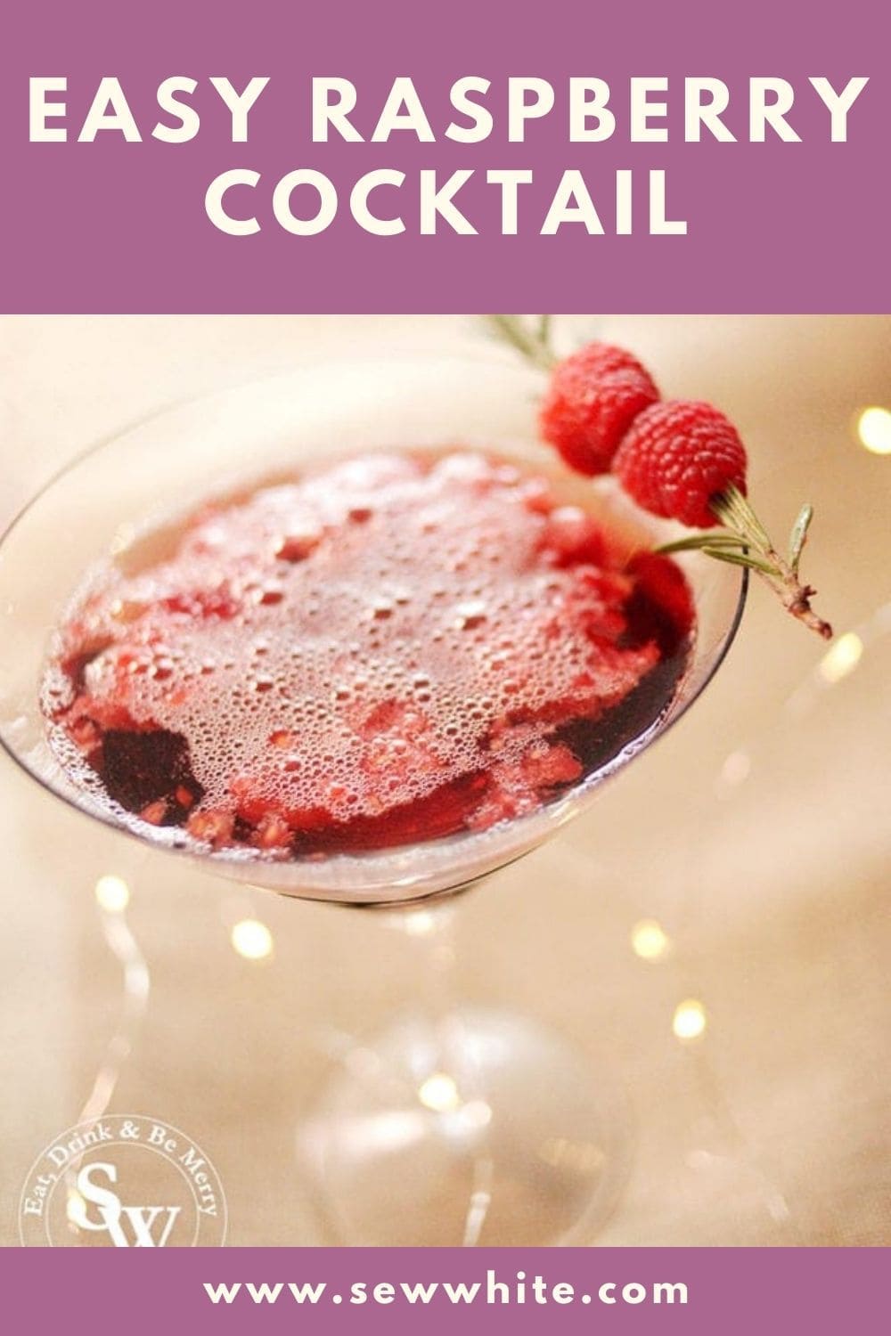 Rum and Raspberry Cocktail - Perfect Party Cocktail