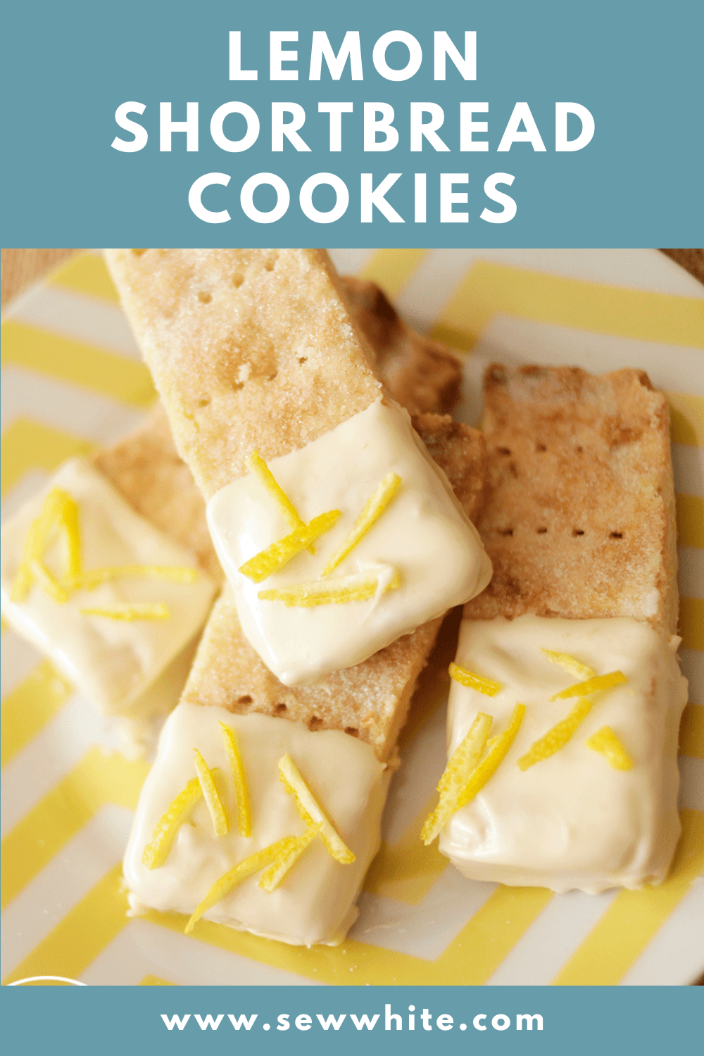 White Chocolate Lemon Shortbread - Sew White
