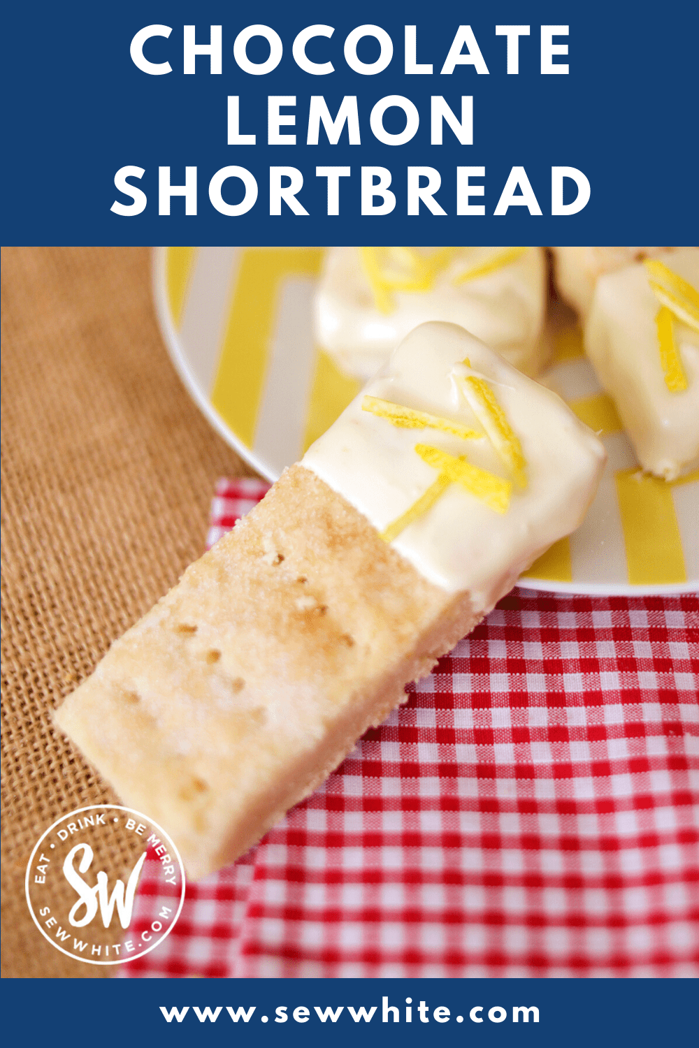 White Chocolate Lemon Shortbread - Sew White