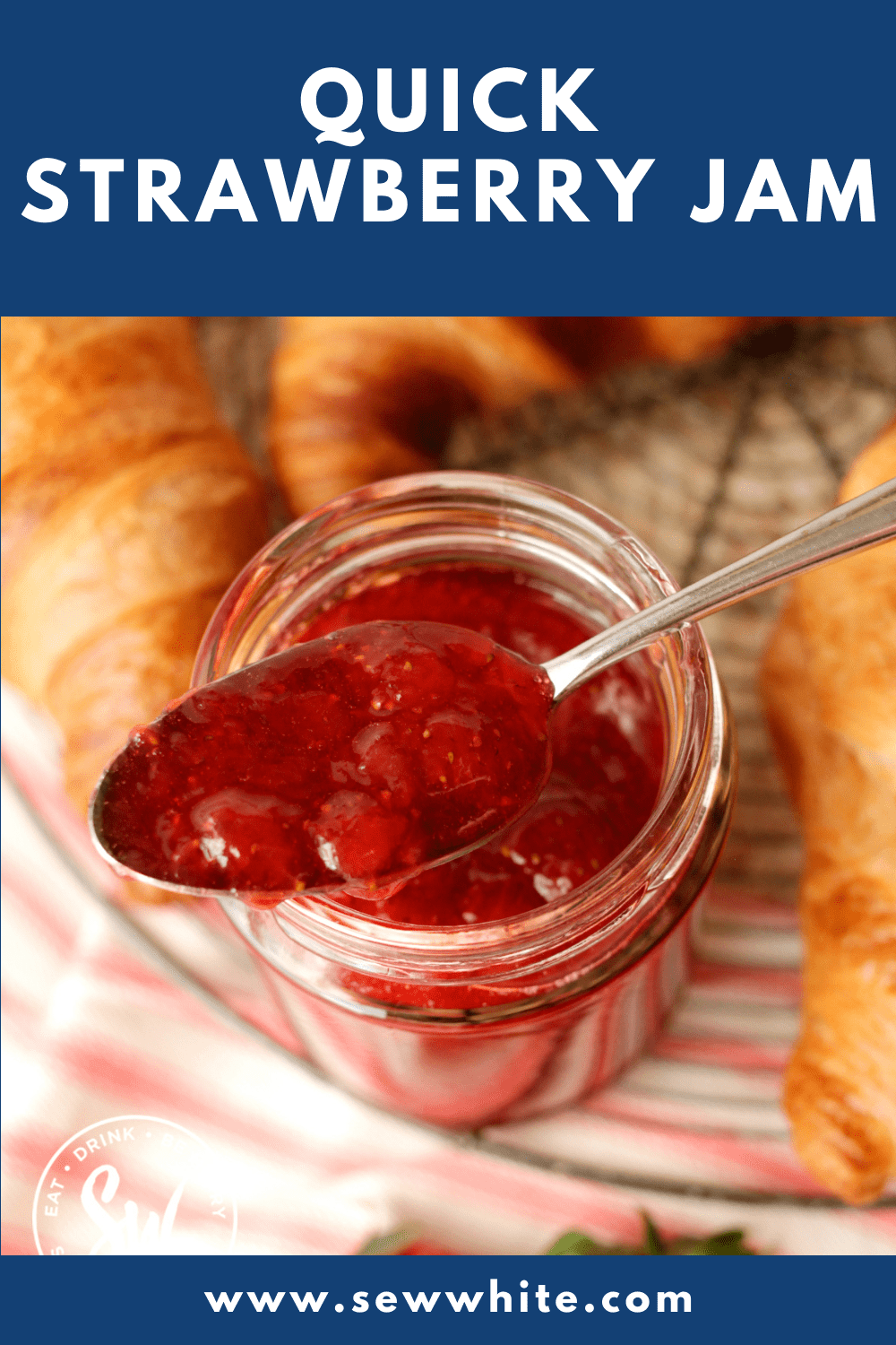 Small Batch Strawberry Jam - Easy one punnet strawberry jam recipe