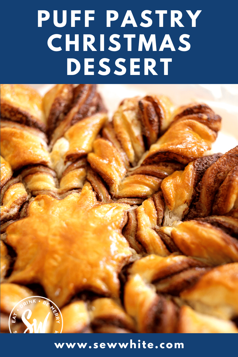 Nutella Puff Pastry Snowflake - Sew White