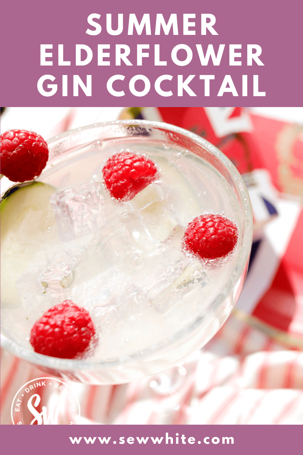 Gin Elderflower Cucumber Cocktail - Coronation Cocktail 2