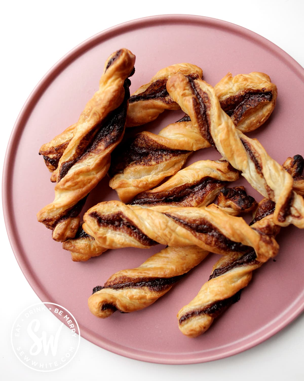 Puff Pastry Nutella Twists - Sew White