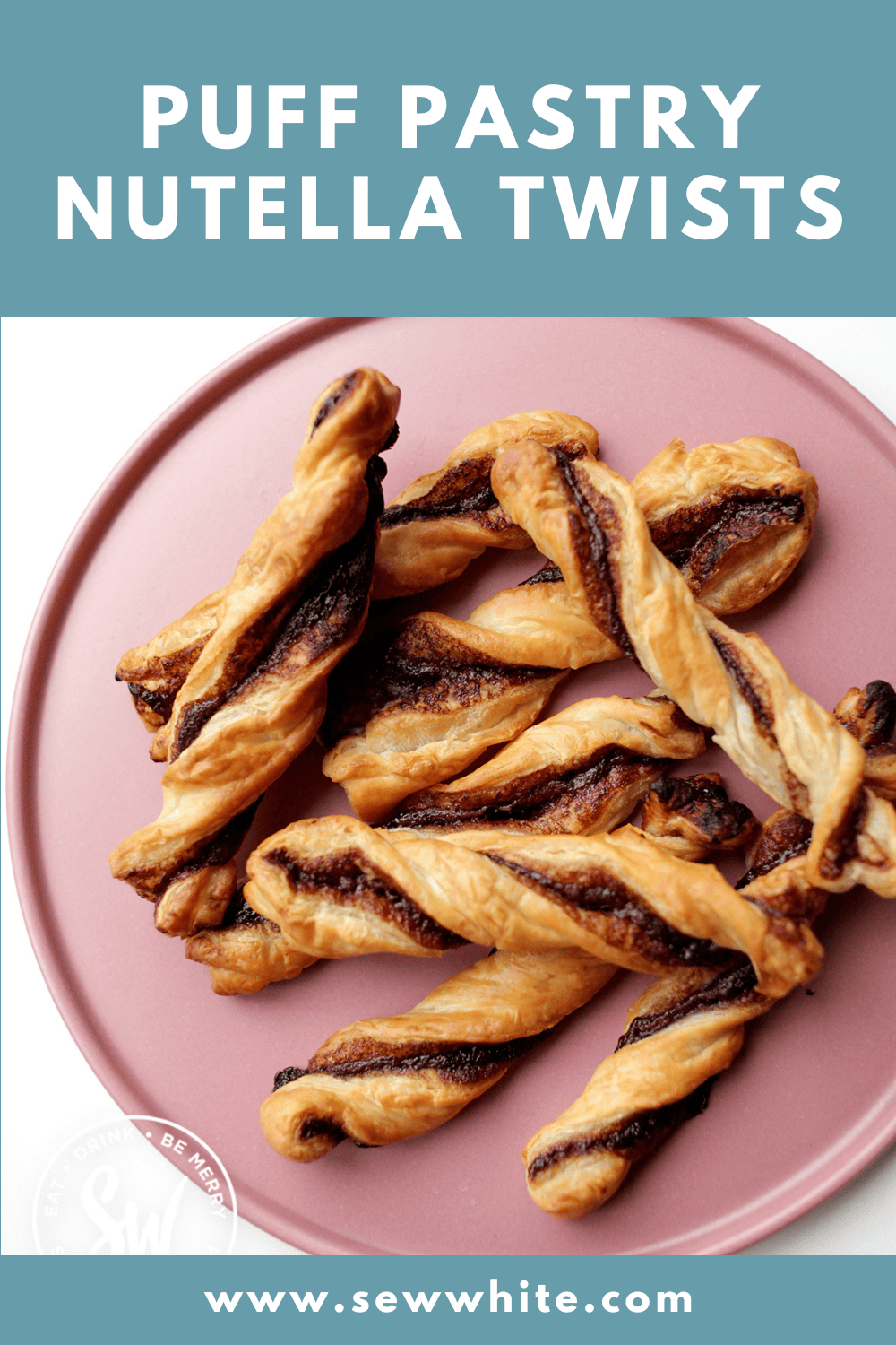 Puff Pastry Nutella Twists - Sew White