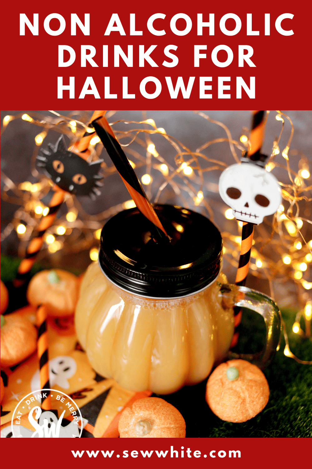 Non Alcoholic Halloween Drink - Sew White