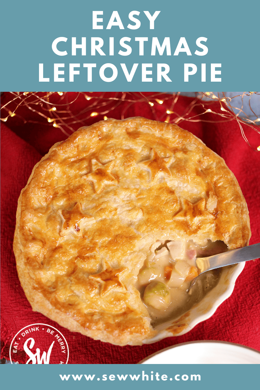Easy Leftover Turkey Pie - Sew White