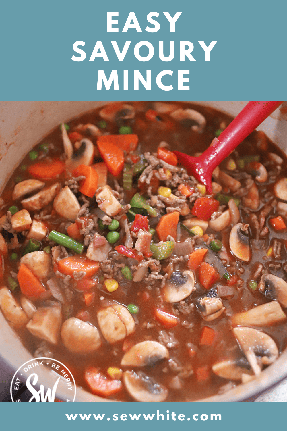 Easy Savoury Mince Recipe - Sew White