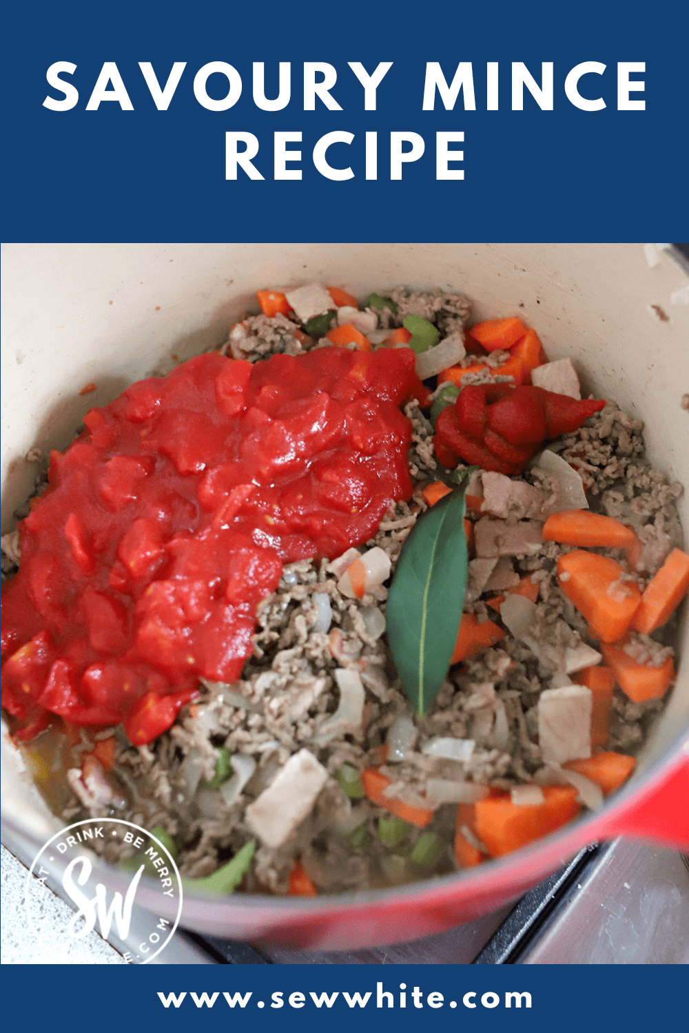 Easy Savoury Mince Recipe - Sew White
