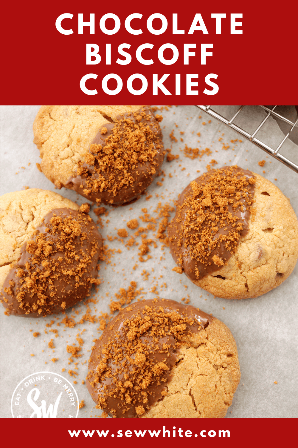 Biscoff Chocolate Chip Cookies - the best biscoff cookies
